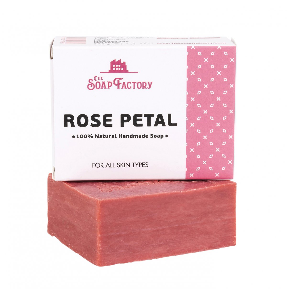 The Soap Factory Classic Collection Handmade ROSE PETAL Soap Bar 110 g