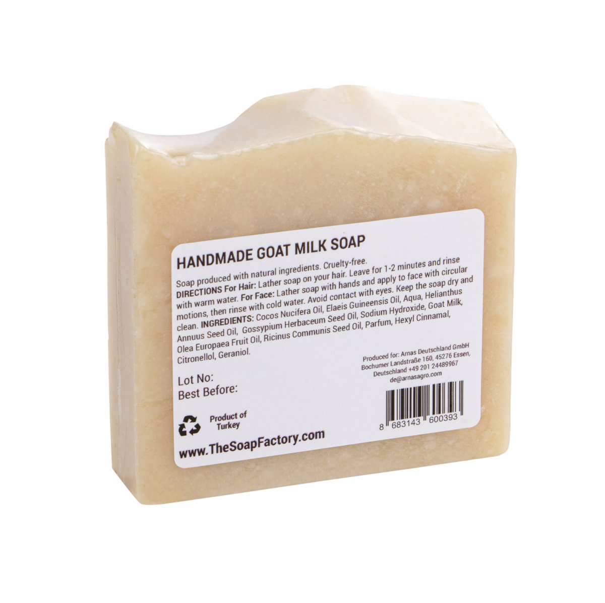 The Soap Factory Silk Collection Handmade GOAT MILK Soap Bar 100 g