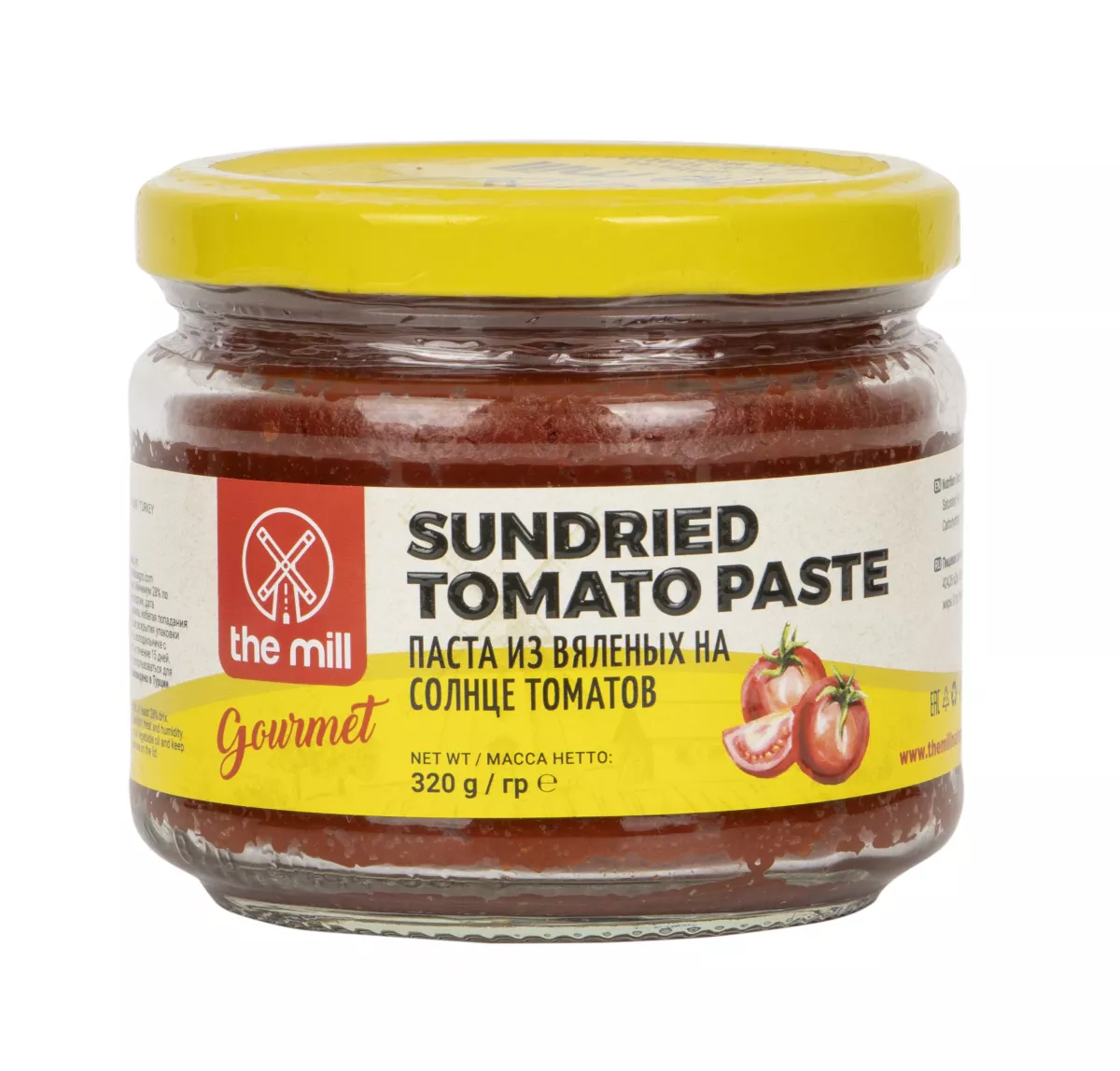 The Mill Gourmet Sundried Tomato Paste 320 g Glass Jar