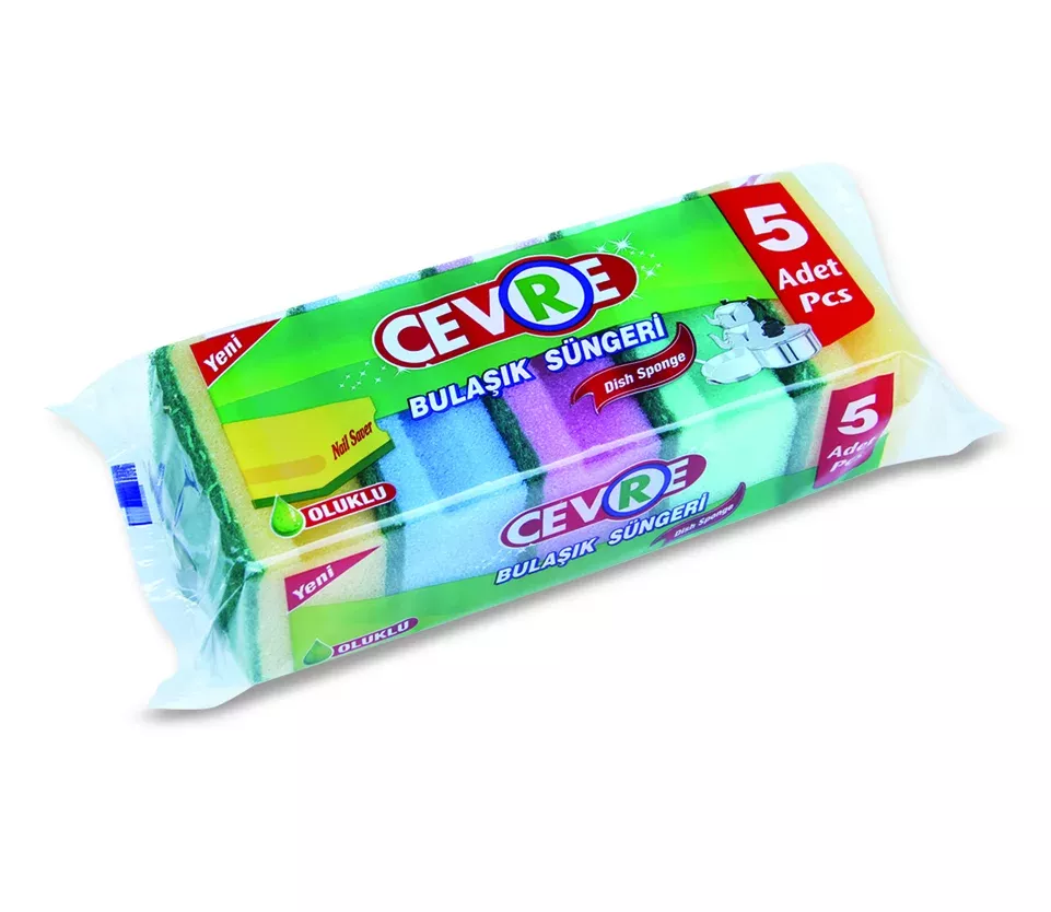 ÇEVRE Oluklu Sünger 5'li