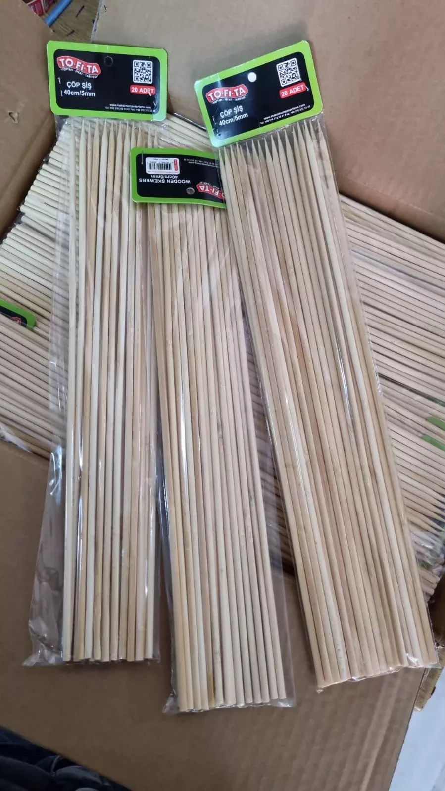 TO-Fİ-TA Çöp Şiş 40 cm 20'li